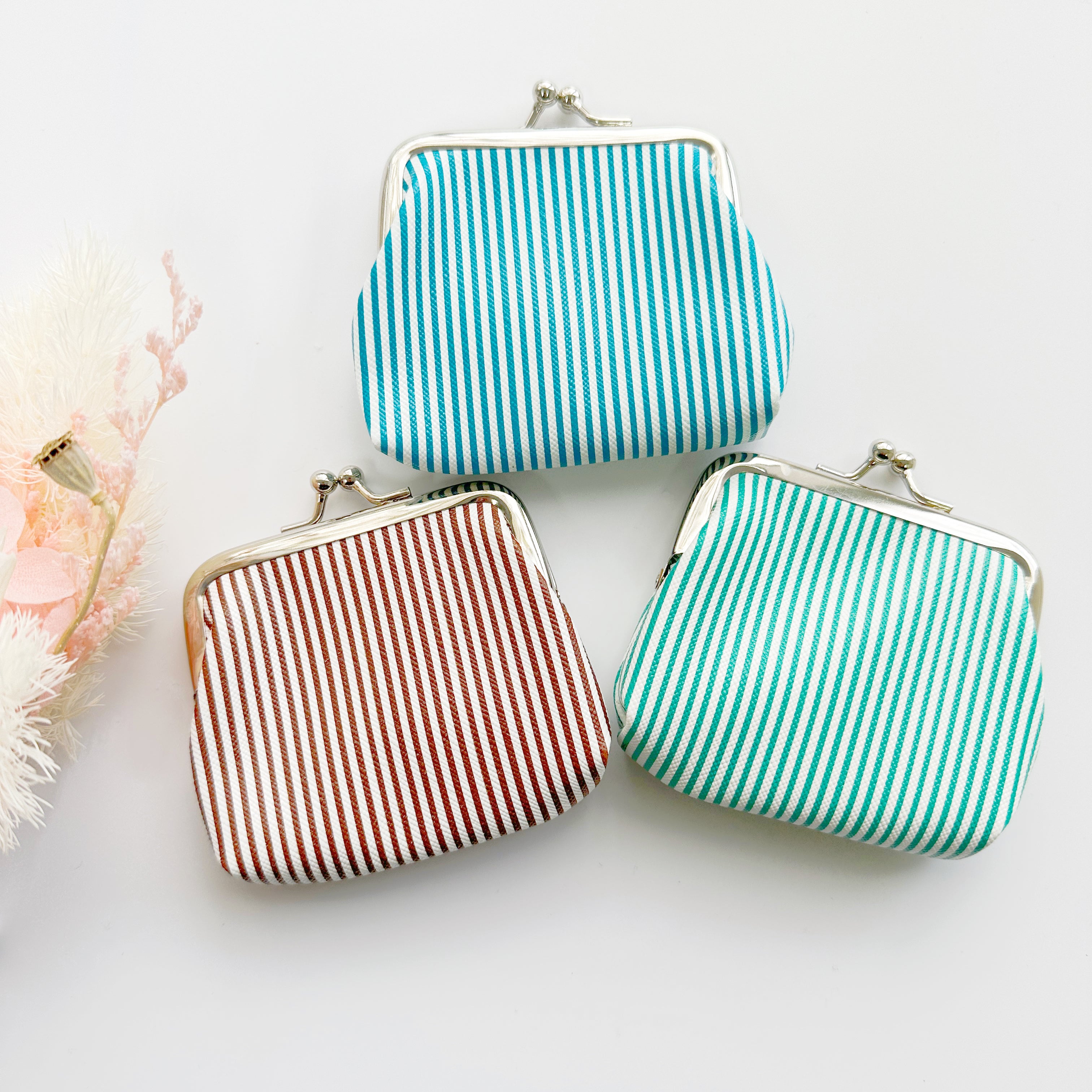 Mini Coin Purse - Stripes prints (PU Leather) – MANGO JELLY