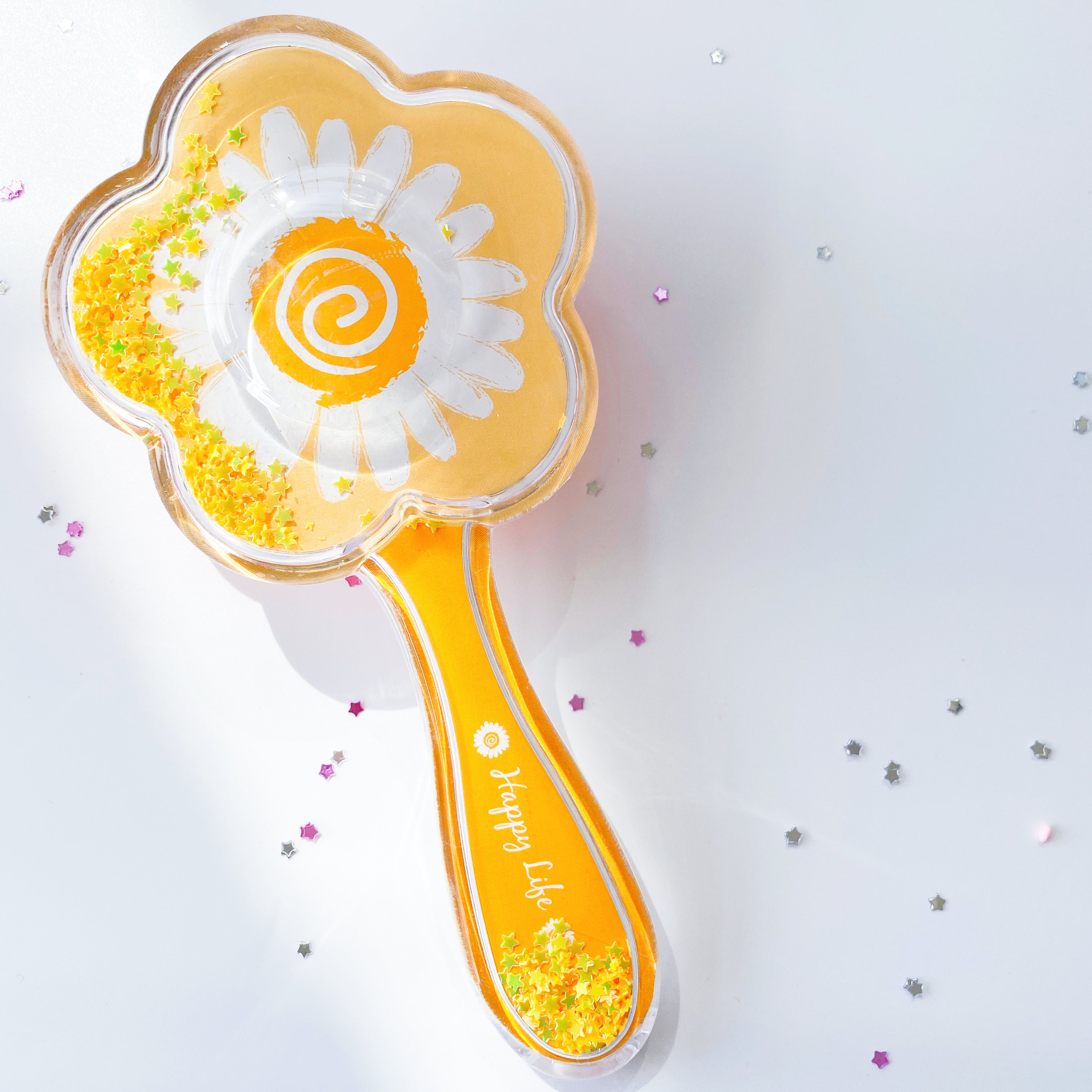 Small daisy hair brush - Orange – MANGO JELLY