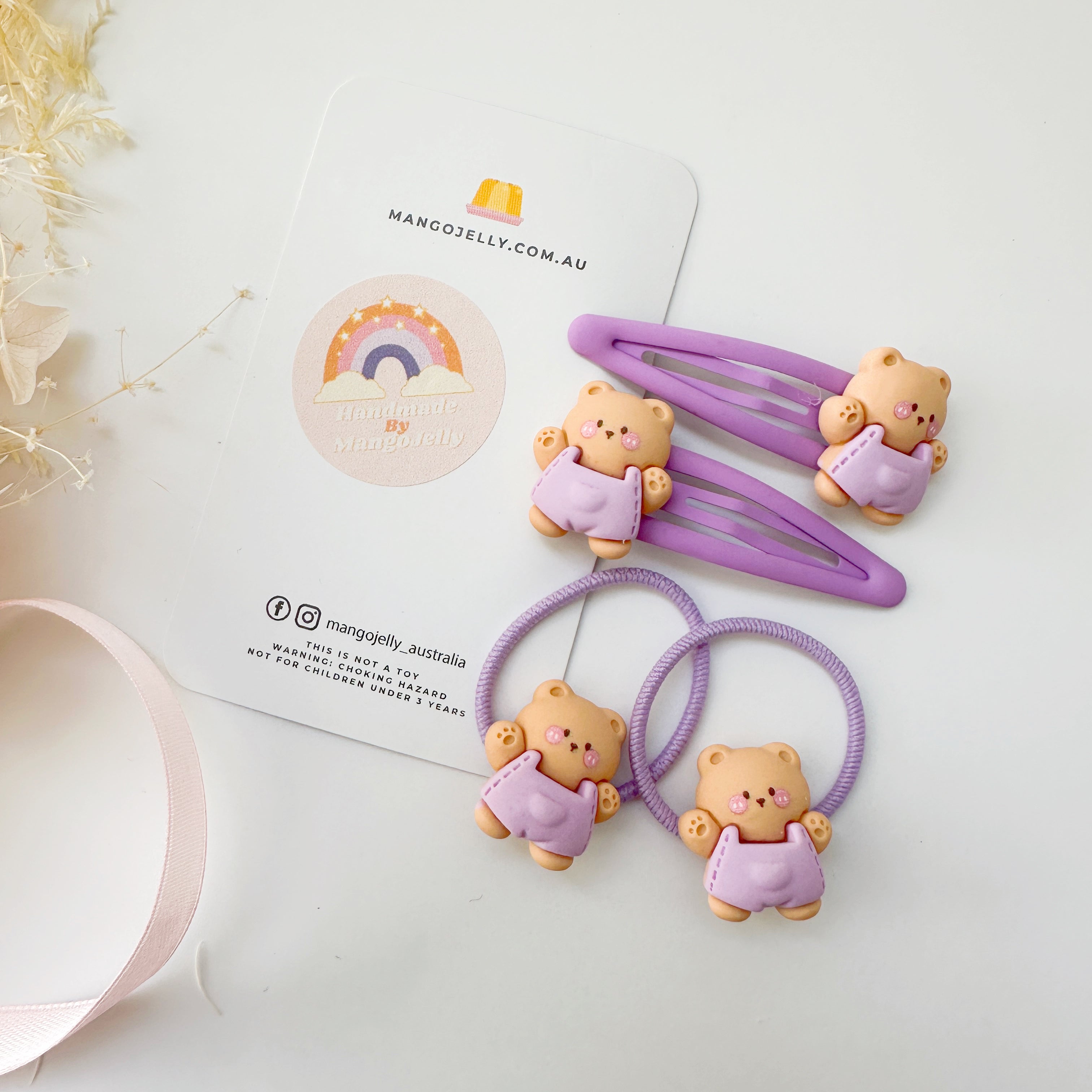 The Pastel Teddy - Handmade Teddy set – MANGO JELLY