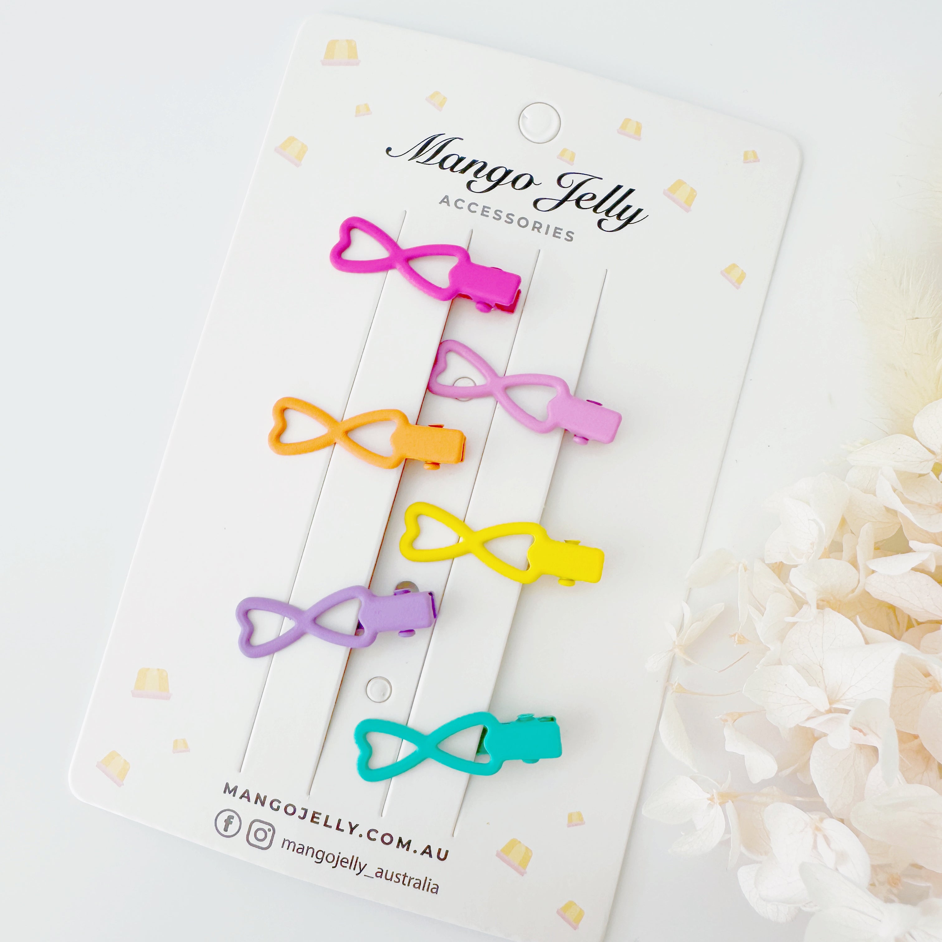 Small POP Pastel Clips palette 6 Pieces - Ribbon – MANGO JELLY