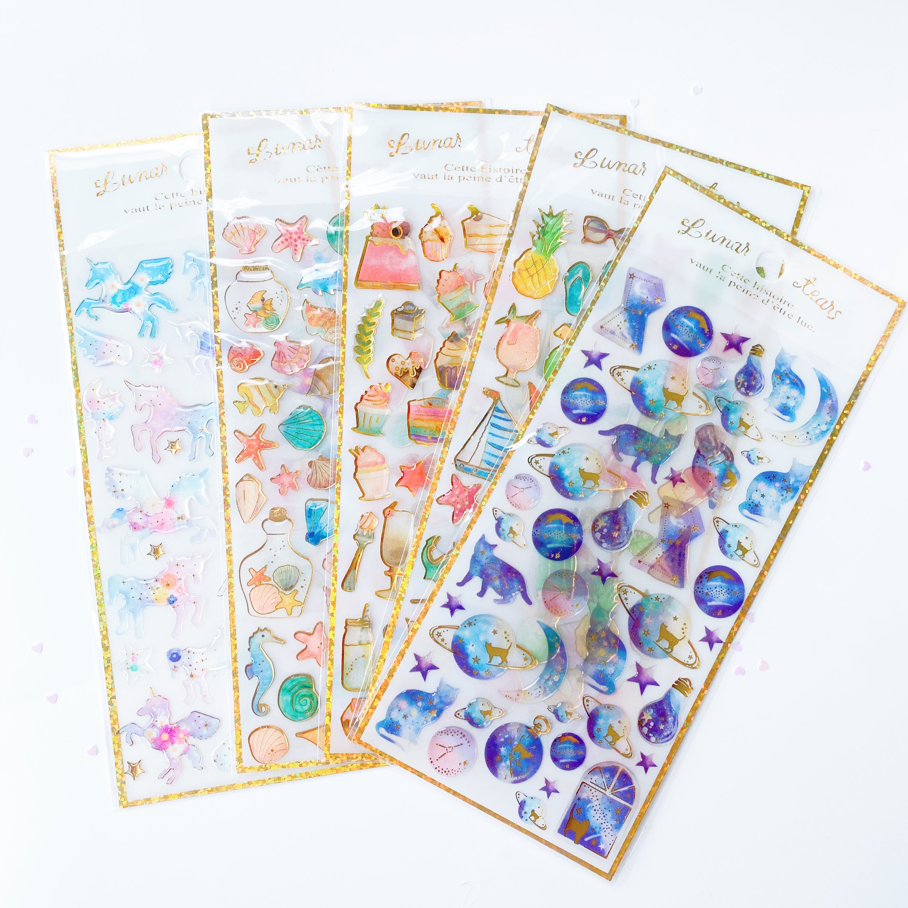 Gold infused Gel Sticker Sheet – MANGO JELLY